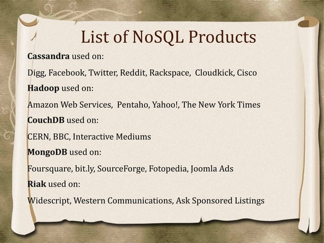 Nosql availability & integrity | PPT