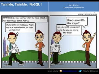 SQL vs Nosql - Cartoon strip | PPTX