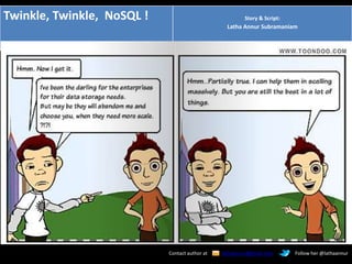 SQL vs Nosql - Cartoon strip | PPTX