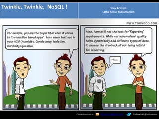 SQL vs Nosql - Cartoon strip | PPTX