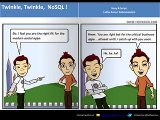 SQL vs Nosql - Cartoon strip | PPTX