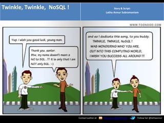 SQL vs Nosql - Cartoon strip | PPTX