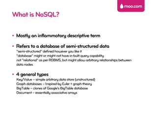 NoSQL and CouchDB: the view from MOO | PDF
