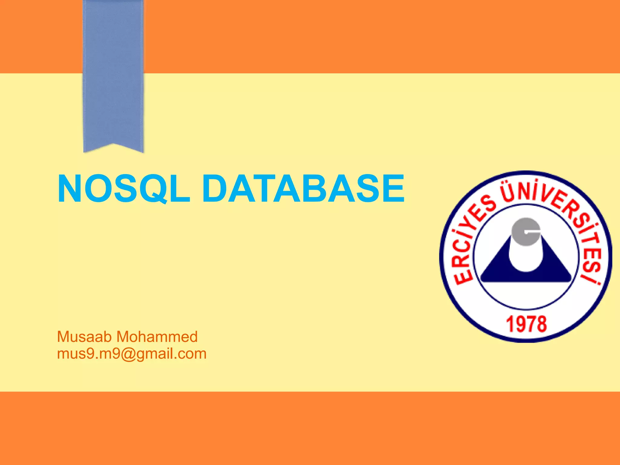 Nosql Database Presentation Ppt
