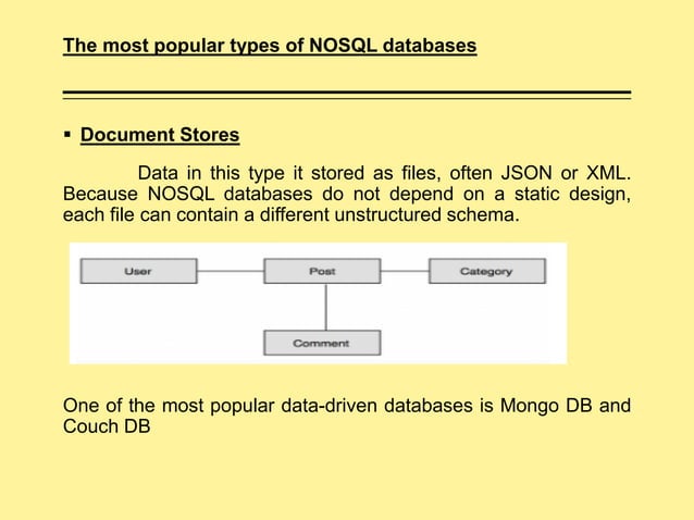 Nosql Database Presentation Ppt