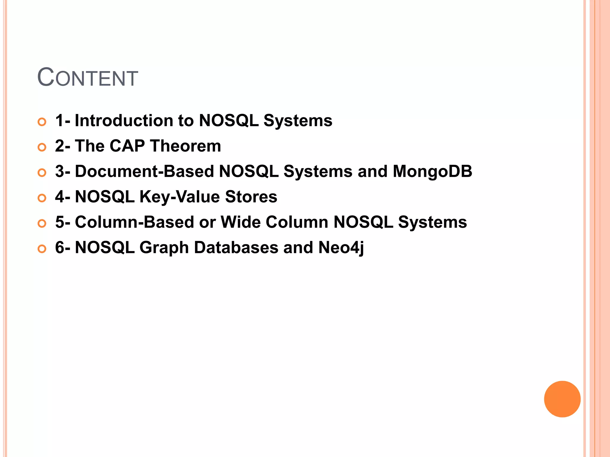Nosql databases | PPTX