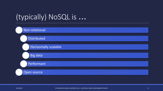 NoSQL databases | PPTX