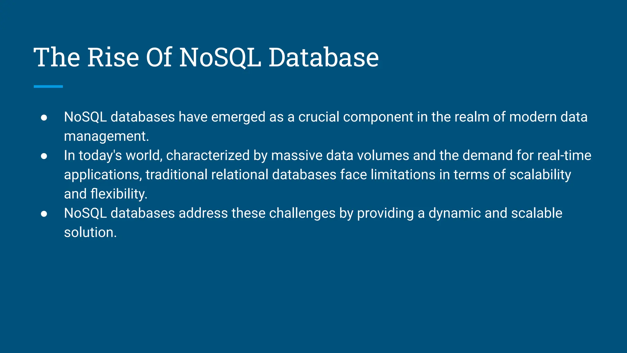 Presentation On NoSQL Databases | PDF