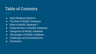 Presentation On NoSQL Databases | PDF