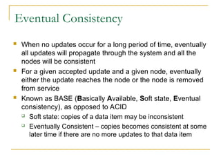 No SQL Databases as modern database concepts | PPT