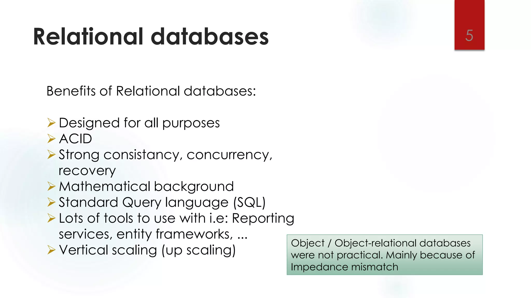 NoSQL databases - An introduction | PPTX