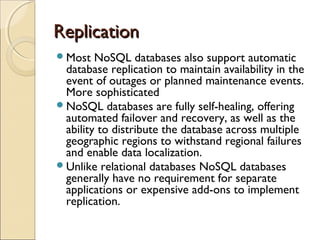 No sql databases explained | PPT