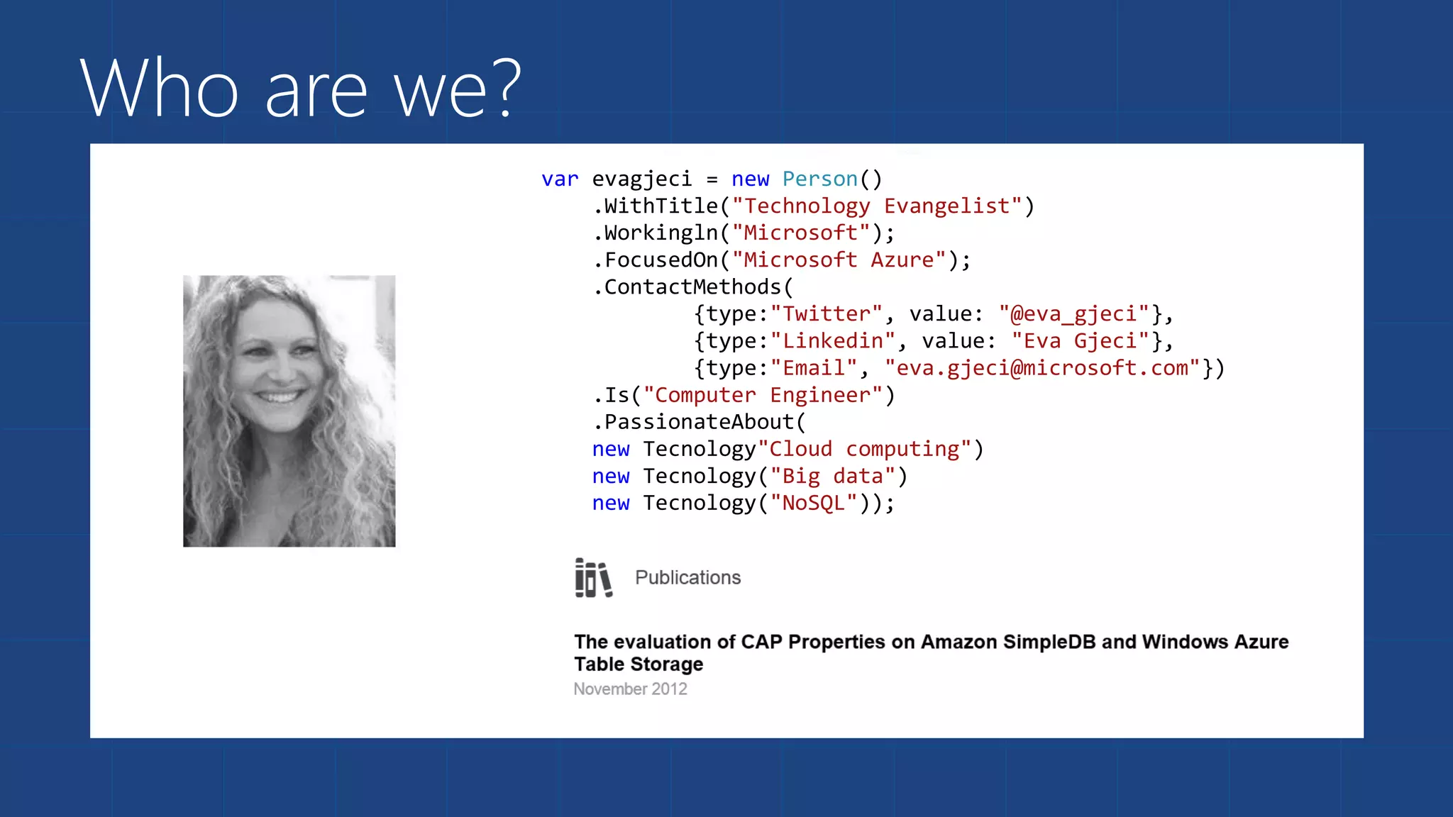 Nosql why and how on Microsoft Azure | PPT