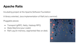 NoSql day 2019 - Floating on a Raft - Apache HBase durability with Apache Ratis | PPT