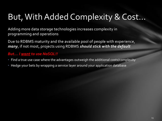 Nosql Distilled Book Review Ppt