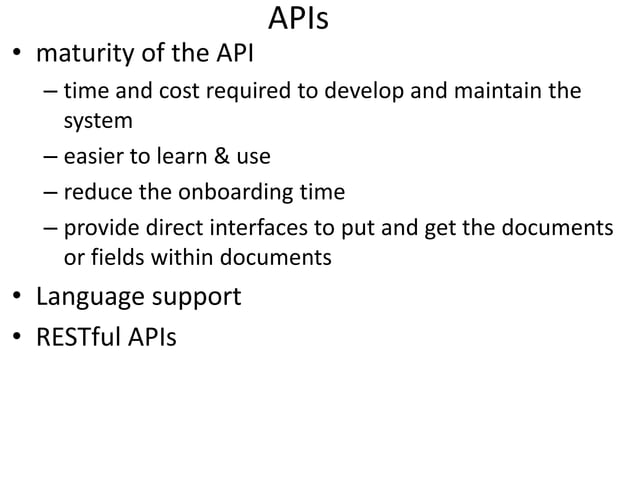 Ten Commandants For Picking NoSQL Database | PPT