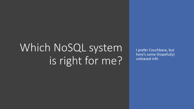 NoSQL for SQL Server Developers using Couchbase | PPTX