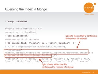 Lightning Talk: Why and How to Integrate MongoDB and NoSQL into Hadoop Big Data Platforms | PPT