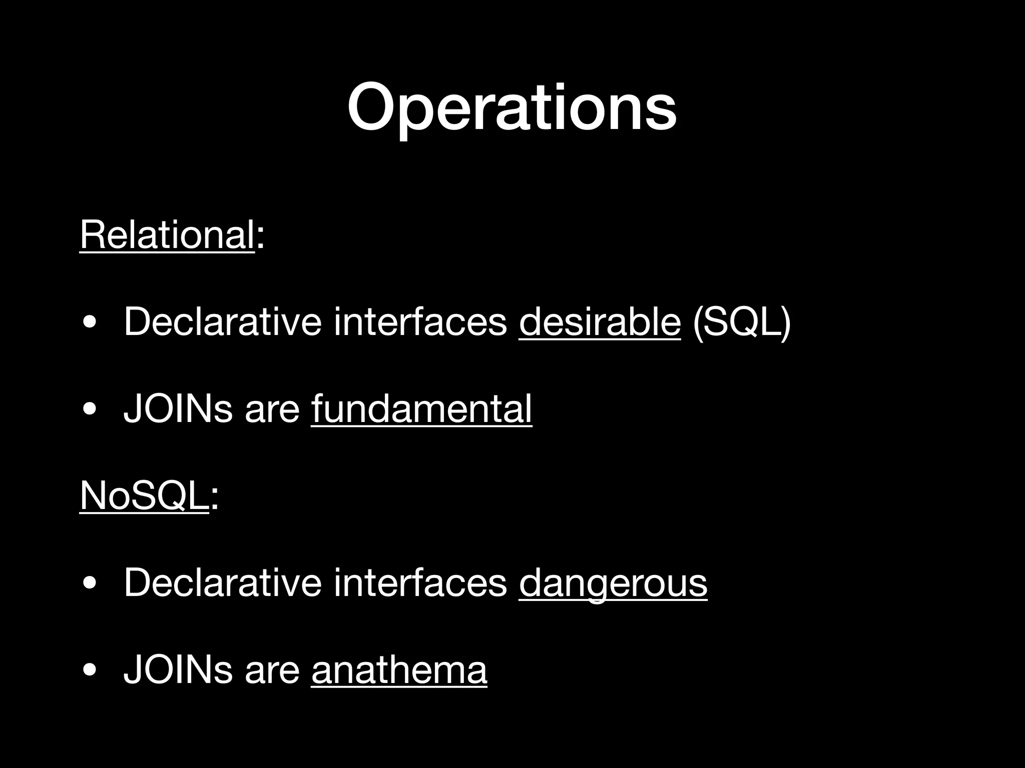 NoSQL is Anti-relational | PDF