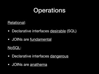NoSQL is Anti-relational | PDF