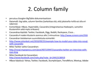 NoSQL Kategoriat | PDF
