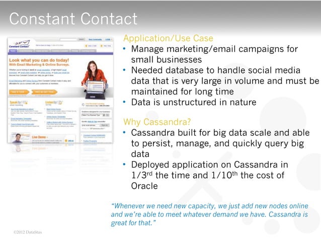 Cassandra at NoSql Matters 2012 | PPT