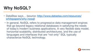 NOSQL Meets Relational - The MySQL Ecosystem Gains More Flexibility | PPT