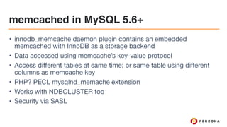 NOSQL Meets Relational - The MySQL Ecosystem Gains More Flexibility | PPT
