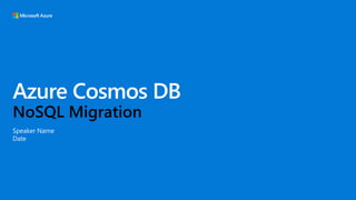 NoSQL Migration Technical Pitch Deck | PPT