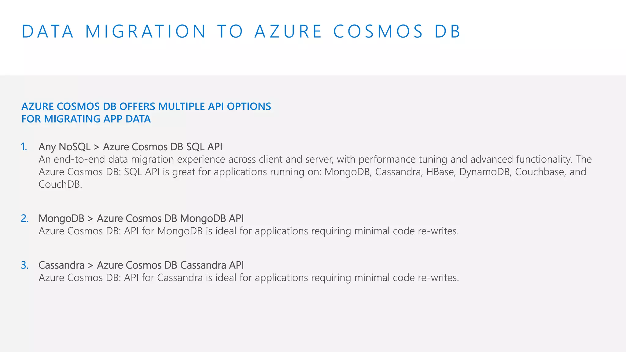 NoSQL Migration to Azure Cosmos DB Pitch Deck | PPT