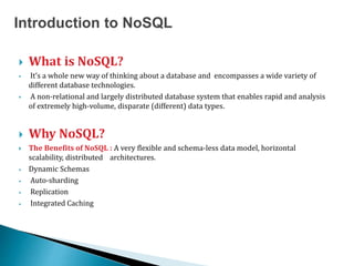Mongodb - NoSql Database | PPTX