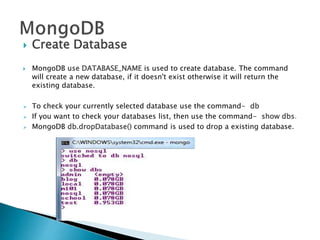 Mongodb - NoSql Database | PPTX