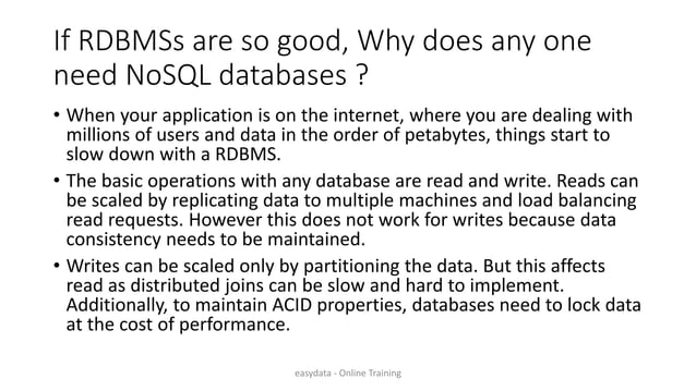 NoSQL - Not Only SQL | PPT | Free Download