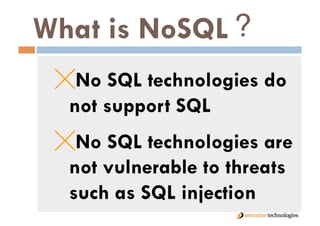 NoSQL, no SQL injections? | PDF