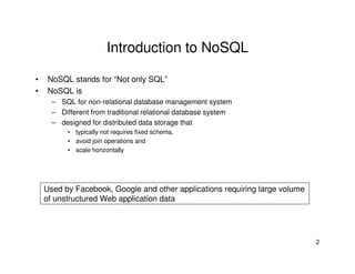 Nosql part1 8th December | PDF