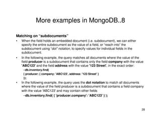 Nosql part1 8th December | PDF