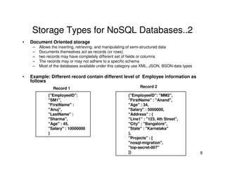 Nosql part1 8th December | PDF