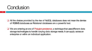 NoSQL powerpoint presentation difference with rdbms | PPT