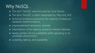 NoSQL(NOT ONLY SQL) | PPTX