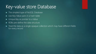 NoSQL(NOT ONLY SQL) | PPTX