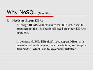 NoSql Databases | PPT | Databases | Computer Software and Applications