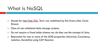 Nosql Presentation.pdf for DBMS understanding | PDF | Databases | Computer Software and Applications