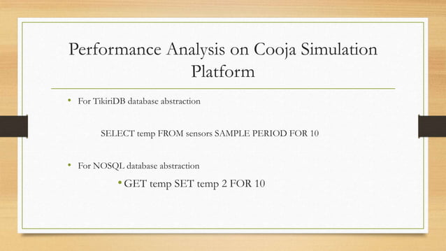 Nosql query processing system for wireless sensor networks | PPT