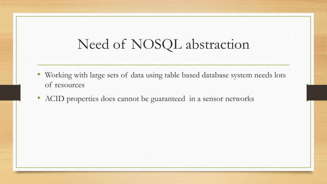 Nosql query processing system for wireless sensor networks | PPT