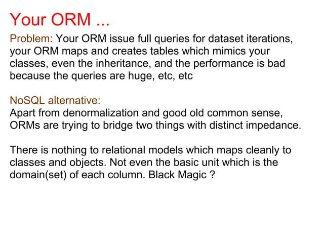 NoSQL and SQL Anti Patterns | PPT