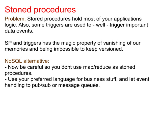 NoSQL and SQL Anti Patterns | PPT