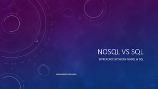 NOSQL vs SQL | PPTX