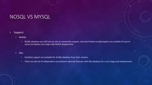 NOSQL vs SQL | PPTX