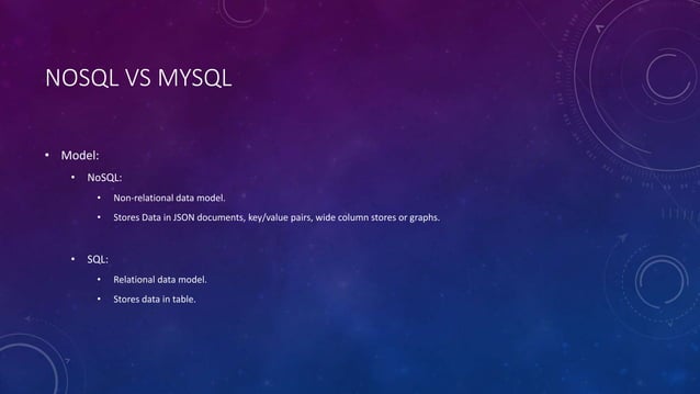 NOSQL vs SQL | PPTX