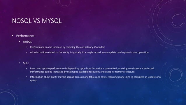 NOSQL vs SQL | PPTX